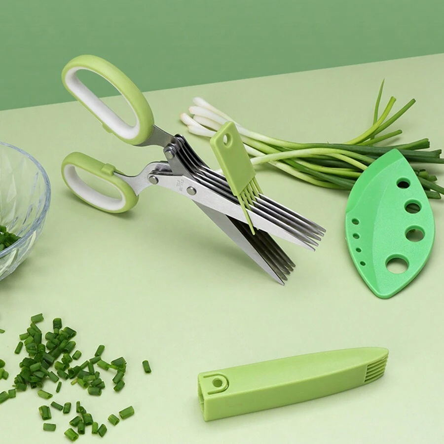 Multiple Layers Of Onion Vegetable Shears Five Layers Of Herb Paper ...