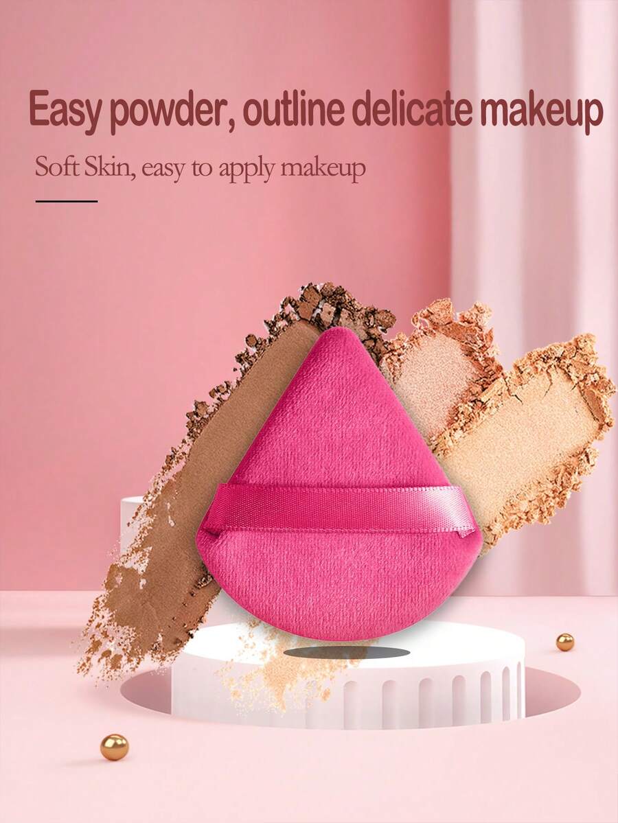 28pcs Triangle Flocked Double-Sided Makeup Sponges,Soft & Fluffy ...