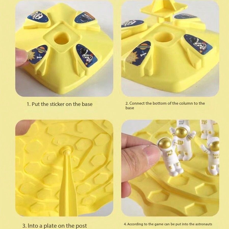 1pc Astronaut Balance Tree Interactive Tabletop Stacking Tower Toy ...