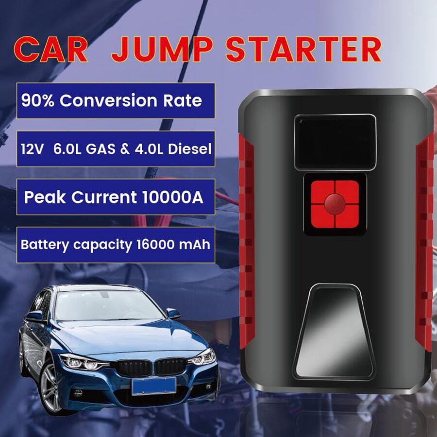 Car Emergency Starter Power Bank 12V Car Three In One Mobile Power Bank ...