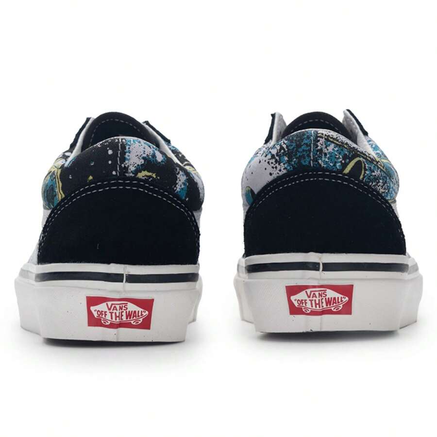 Vans Unisex Old Skool Classic Black & White Sneakers | SHEIN UK