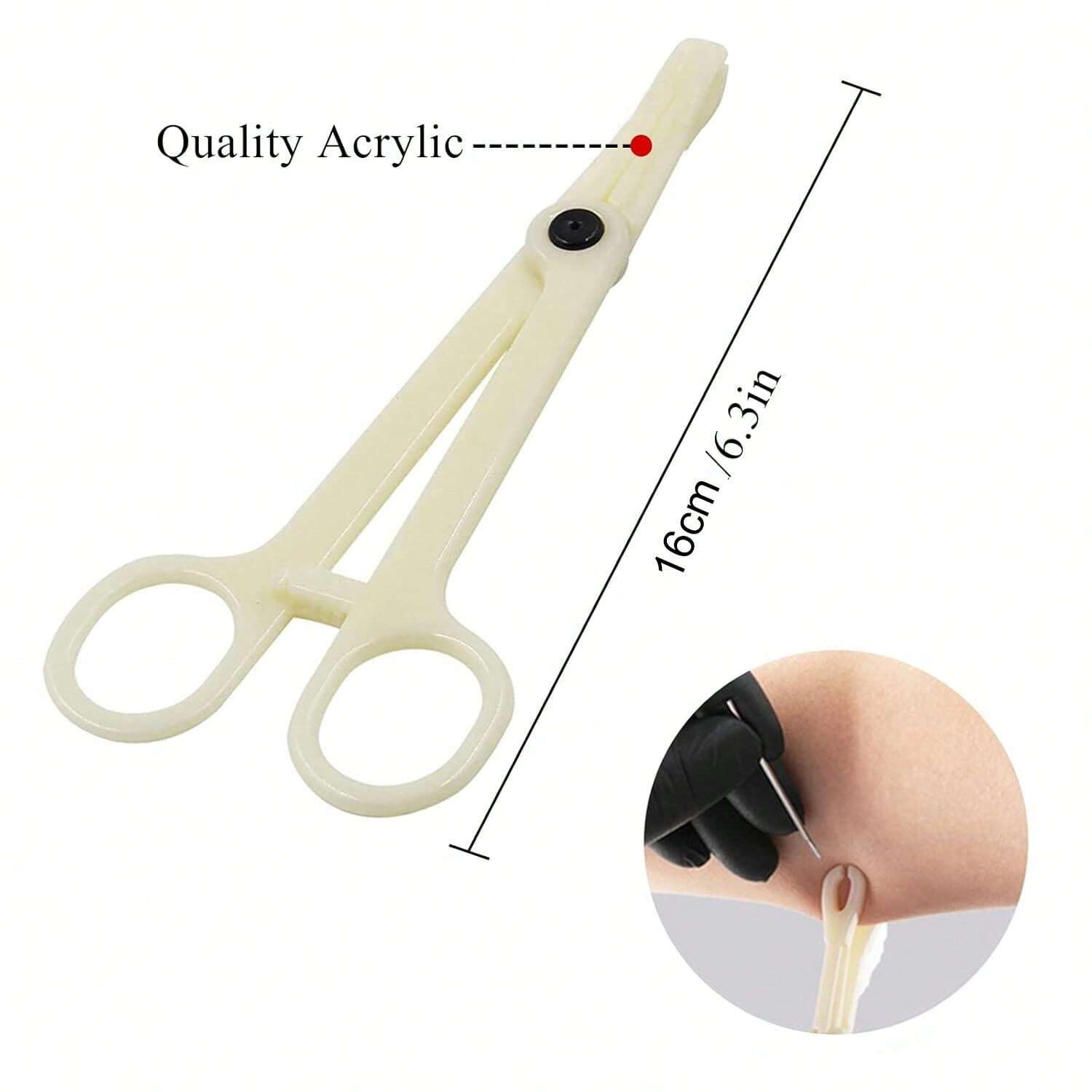 Piercing Clamps,Piercing Forceps Rounded Slotted Disposable Piercing ...