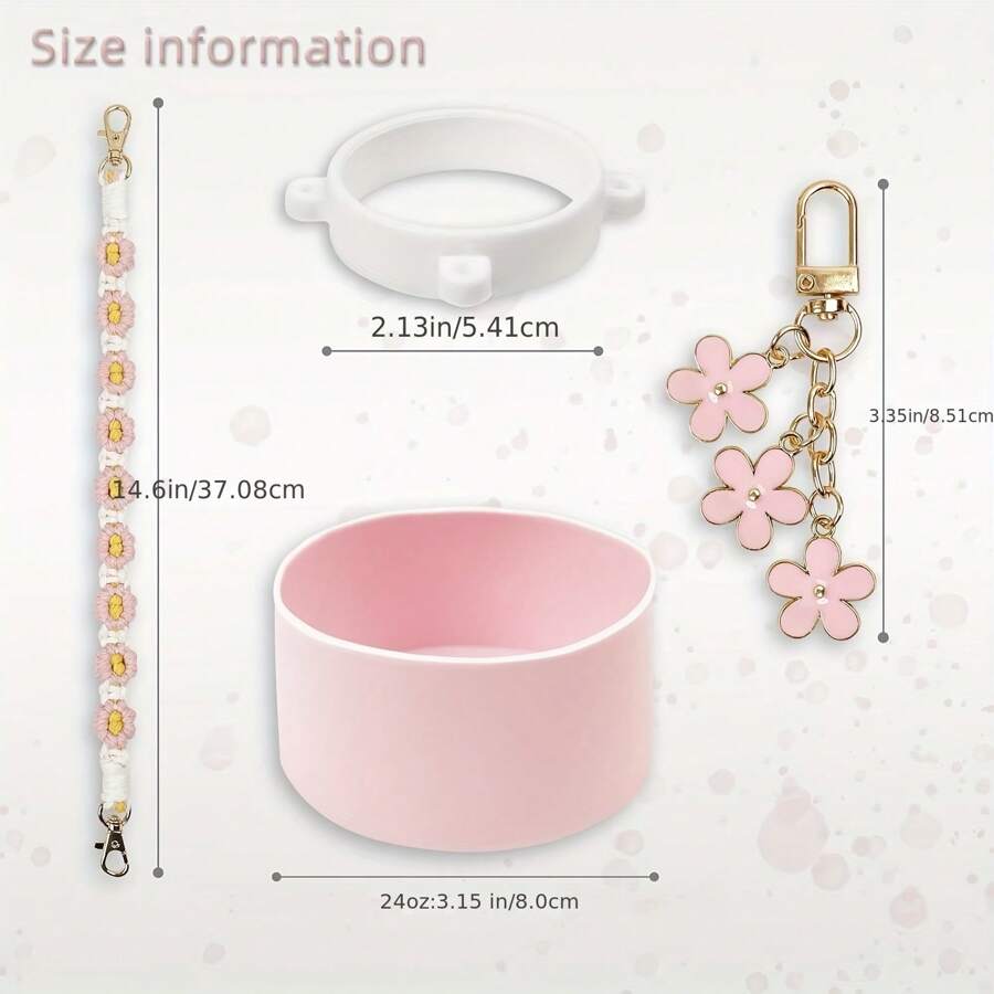 Silicone Boot Set For Owala Water Bottle 24 Oz - Includes Anti-Slip ...