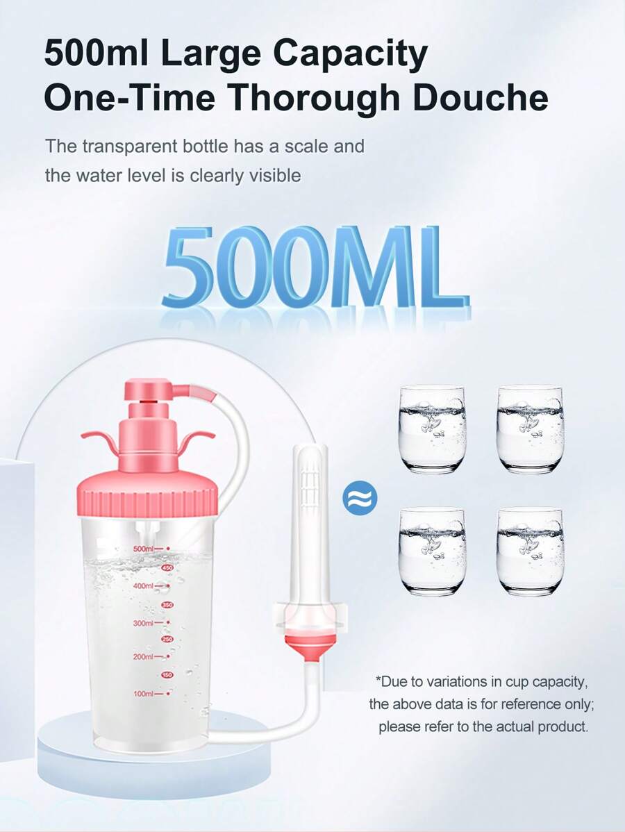 Cofoe Bouteille de 500 ml de nettoyant intime avec buse pressurisée, pour le nettoyage de la ...