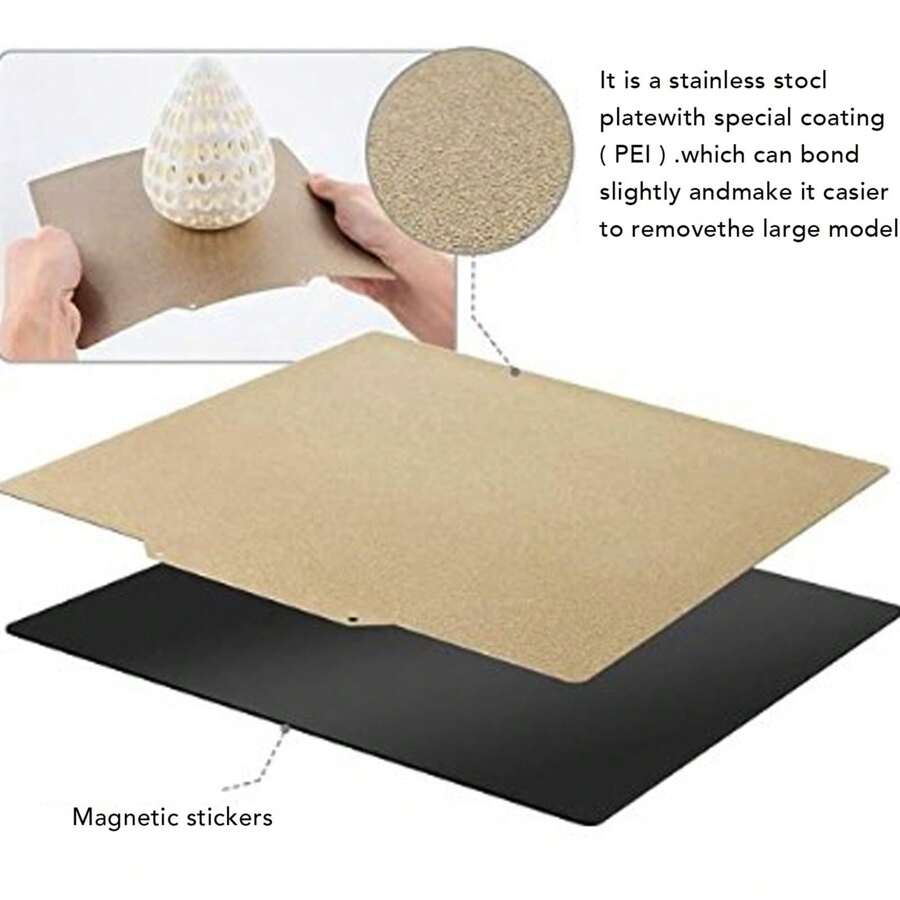 [3D Printing Bed Plate] 420*430mm Double-Sided Textured PEI Plate ...