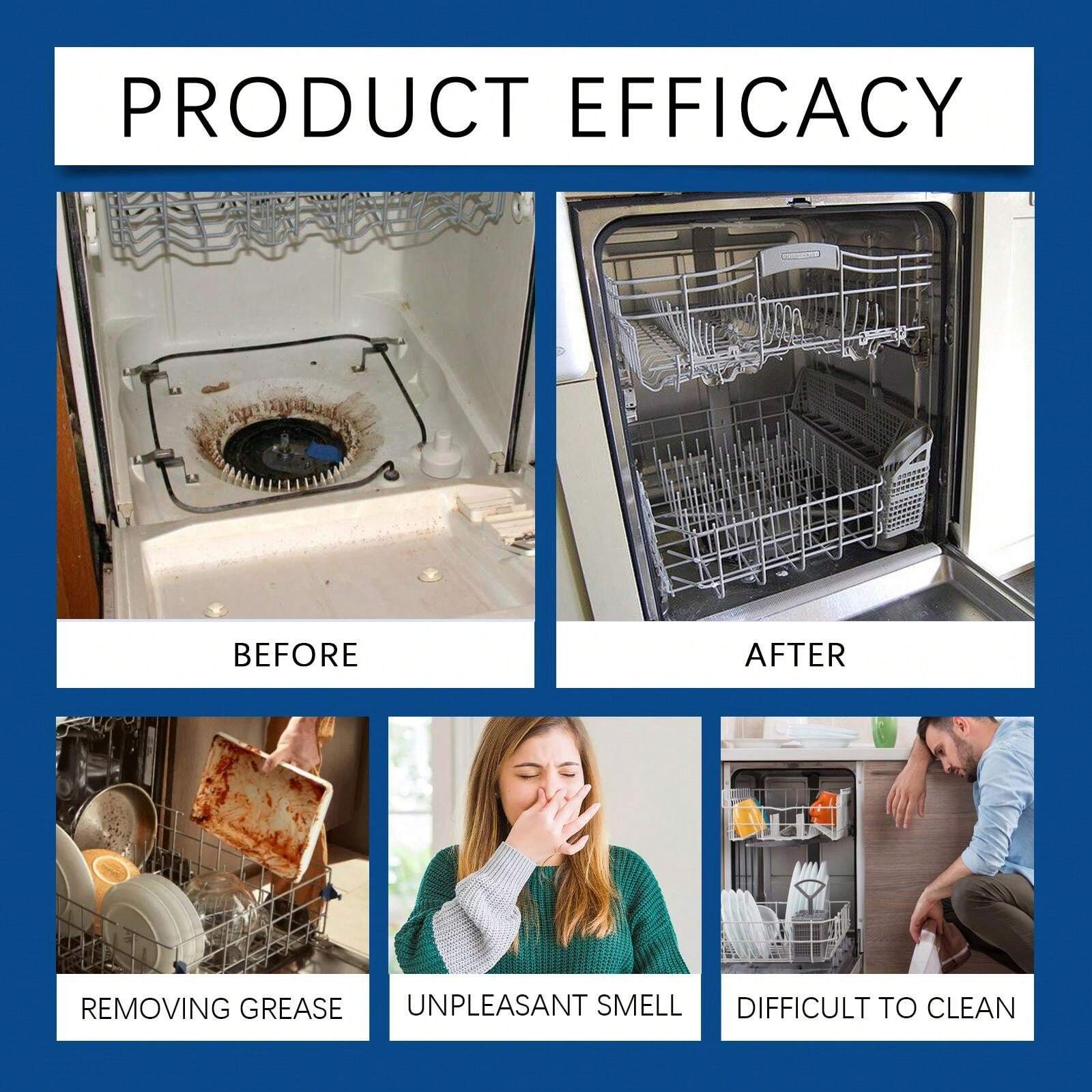 Dishwasher Foam Cleaner - Kitchen Dishwasher Cleaning Degreasing Spray ...