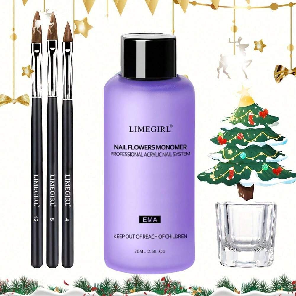 LIMEGIRL 75ml Acrylic Liquid Monomer Set - Professional Unscented ...