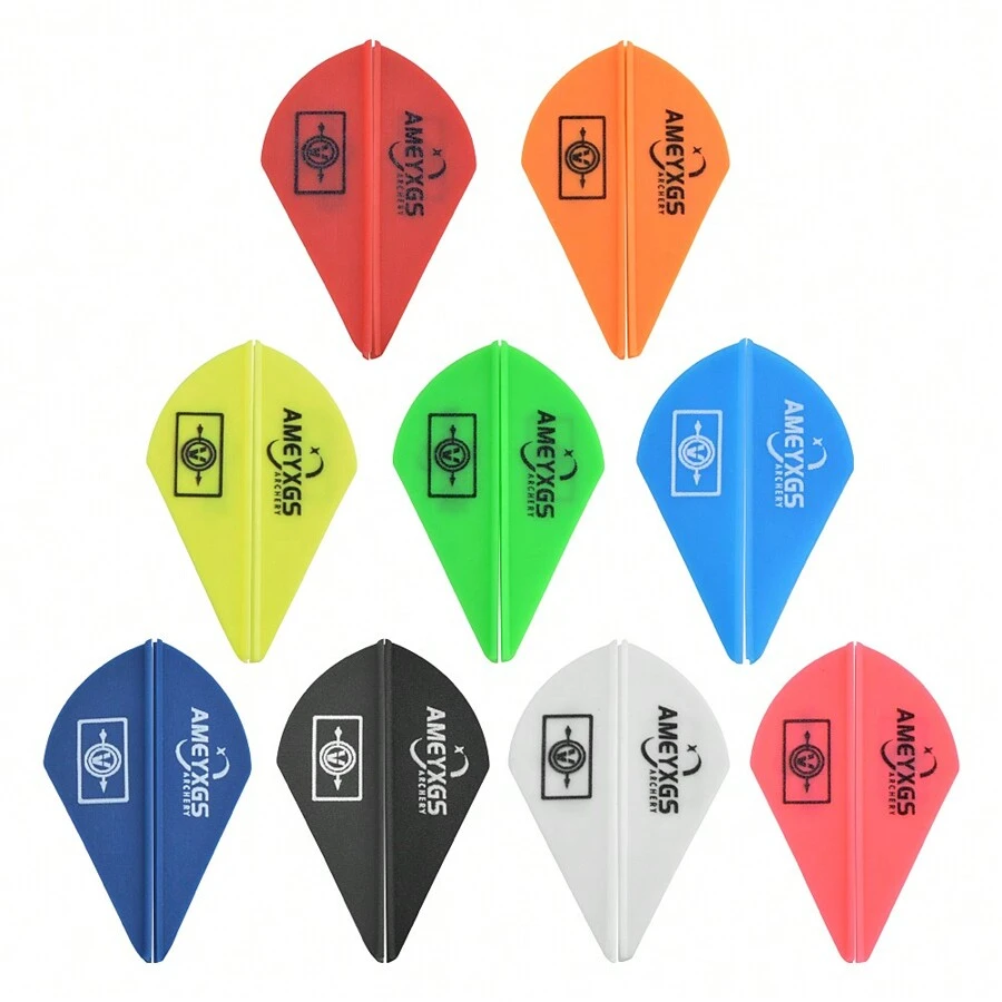 24pcs 2-Inch Rubber Feathers, Arrow Fletching, Rubber Arrow Vanes, For ...