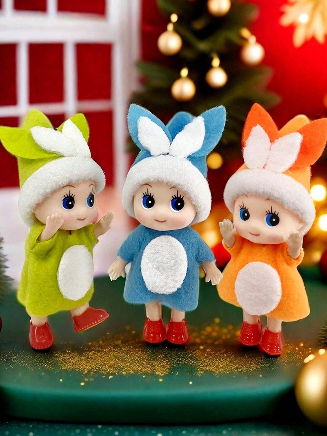 Bunny Fairy Doll Bookshelf Figurine Felt Plushie Doll | SHEIN South Africa