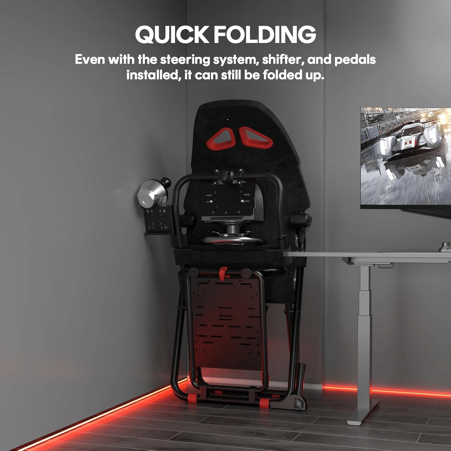 Racing Simulator Cockpit For G920 G29 G923, Foldable Racing Simulator ...