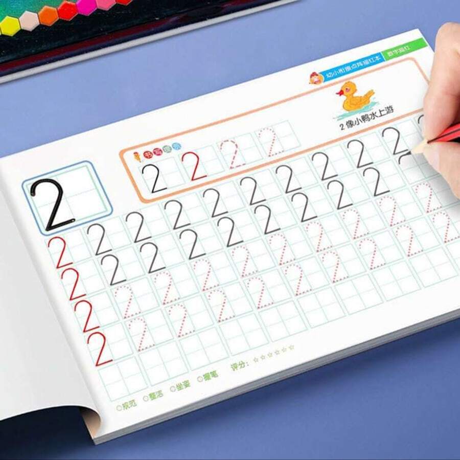 1pc English Tracing Workbook For Kindergarten & Preschool Kids ...