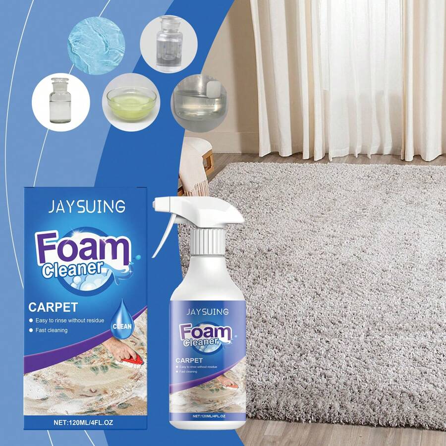 1pc Carpet Foam Cleaner, Effective At Removing Stubborn Stains And ... 1pc Carpet Foam Cleaner, Effective At Removing Stubborn Stains And ...