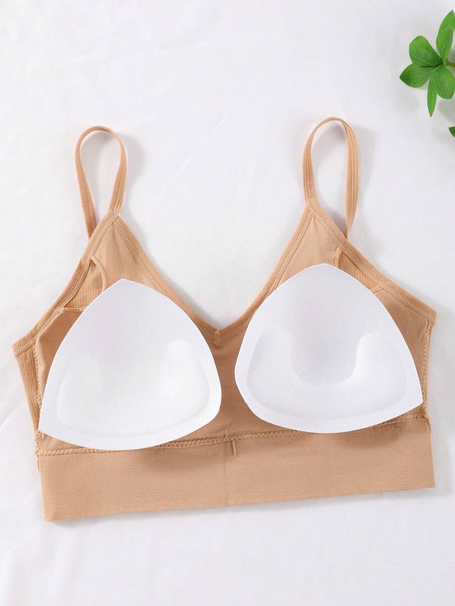 5pcs Set Women's U-Shape Racerback Seamless Wire-Free Sports Bras ...