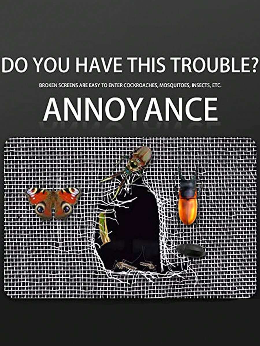 1roll Black Window Cuttable Screen Repair Tape, Strong Adhesive Screen ...