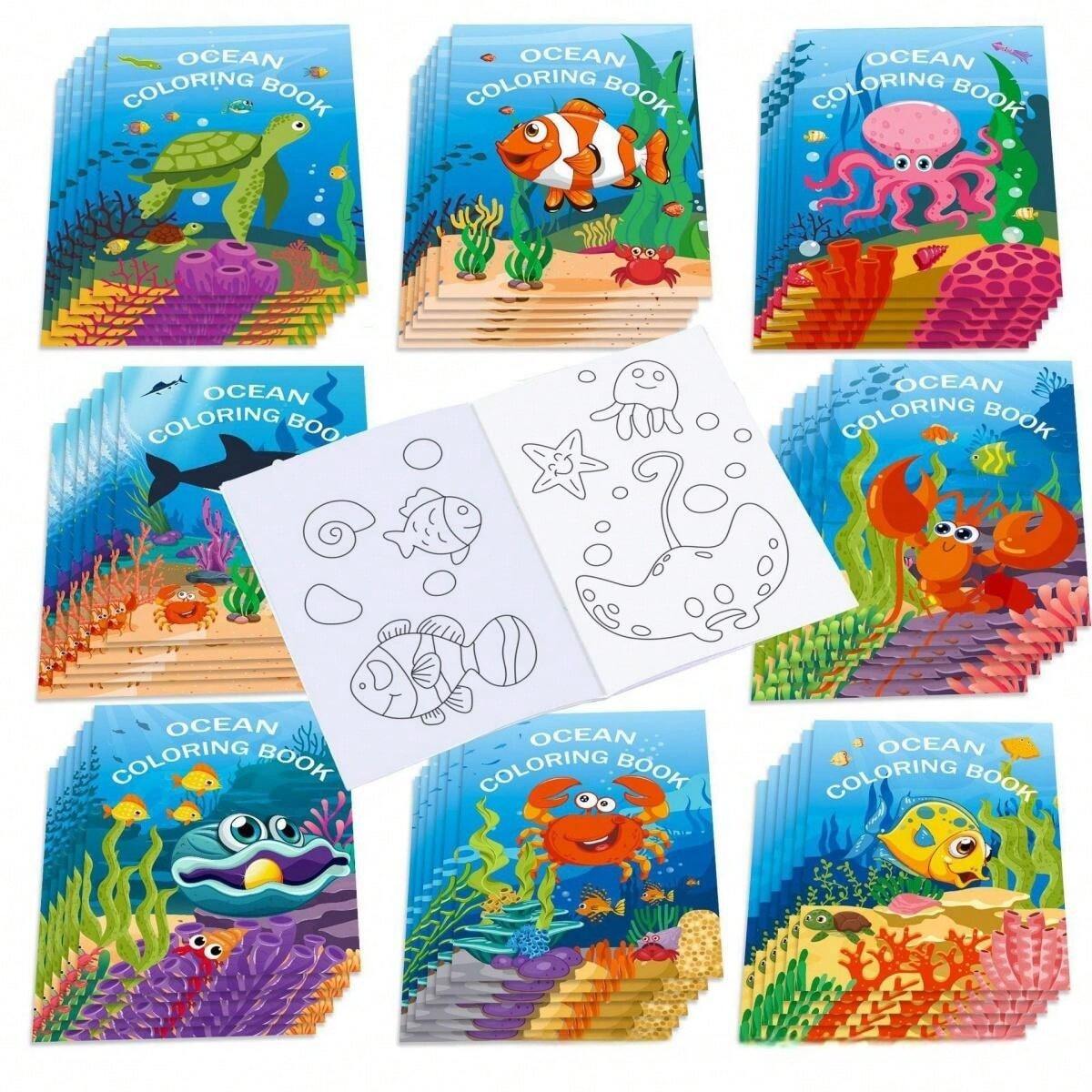 Underwater World Marine Life DIY Coloring Book, Creative And ...