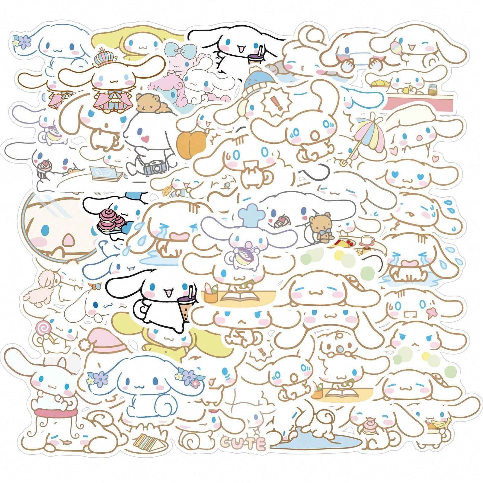 50PCS Sanrio Officially Licensed Stickers Hello Kitty Cinnamoroll My ...