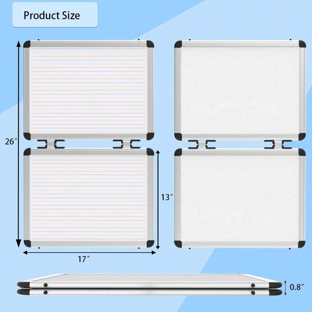 17"X13" Dry Erase White Board, Home Marker White Board, Office Planning ...