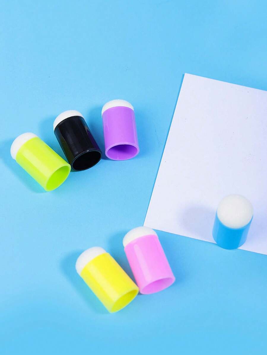 6pcs Painting Finger Sponge, Finger DIY Sponge Application Tool, Used ...