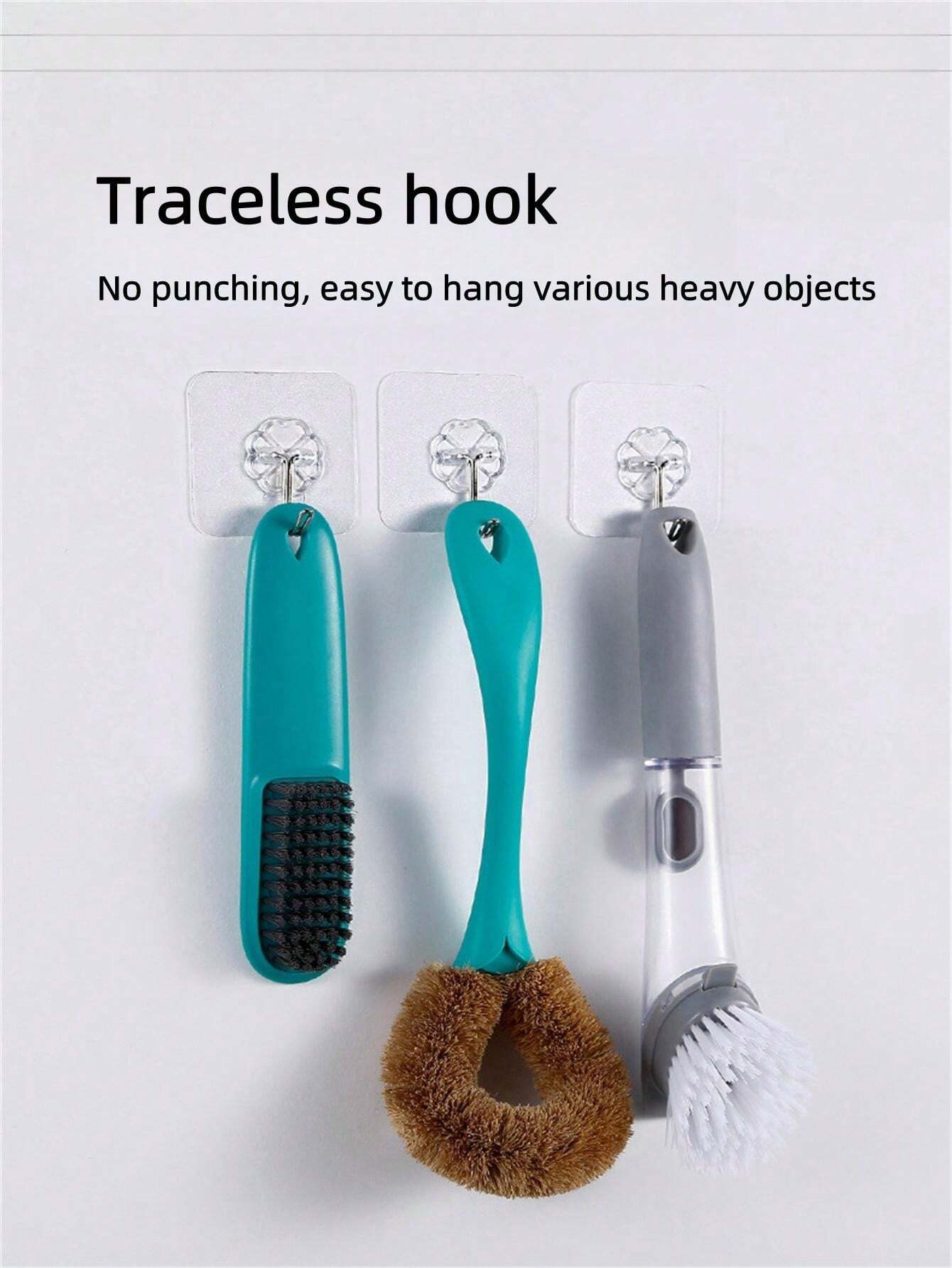 Adhesive Hook Adhesive Non-Perforated Transparent Super Glue Hook On ...