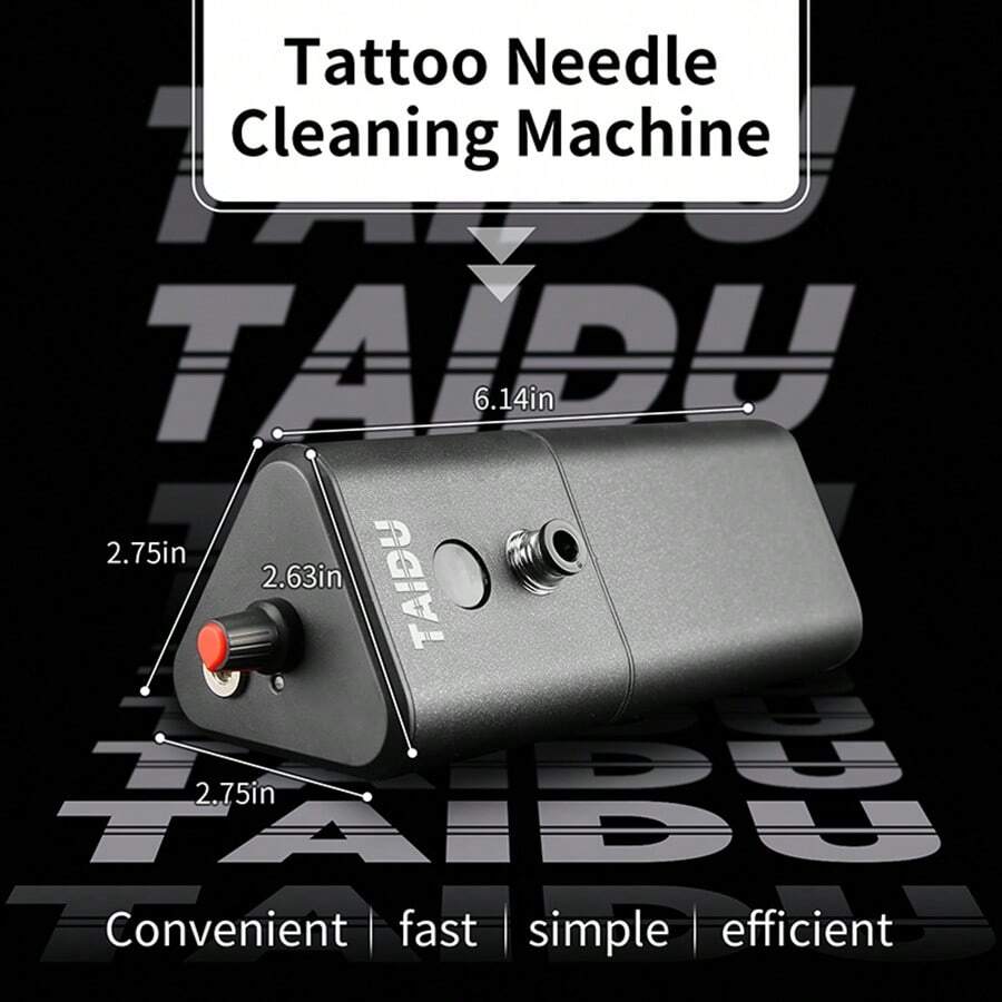 TAIDU Tattoo Needle Washer Ink Flush Electric Needle Washing Machine ...