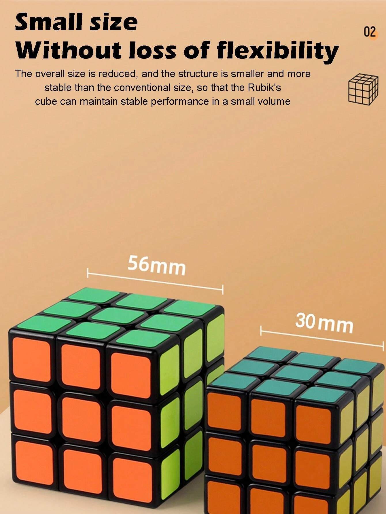 Mini Carbon Fiber 3x3x3 Smooth Rubik Cube Toy, Beginner's Speedcube, Quality Silky Smooth ...