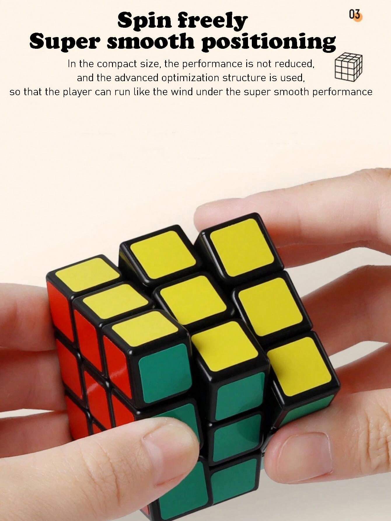 Mini Carbon Fiber 3x3x3 Smooth Rubik Cube Toy, Beginner's Speedcube, Quality Silky Smooth ...