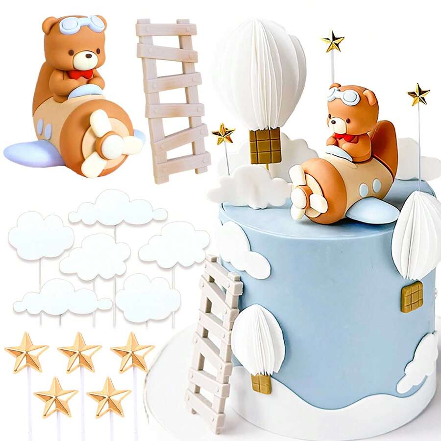 ROARING GOOD TIME RGT Airplane Cake Topper Airplane Cake Decorations ...