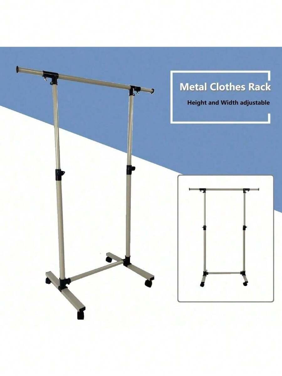 Short Clothing Racks For Hanging Clothes With Bottom Shelves And Wheels ...