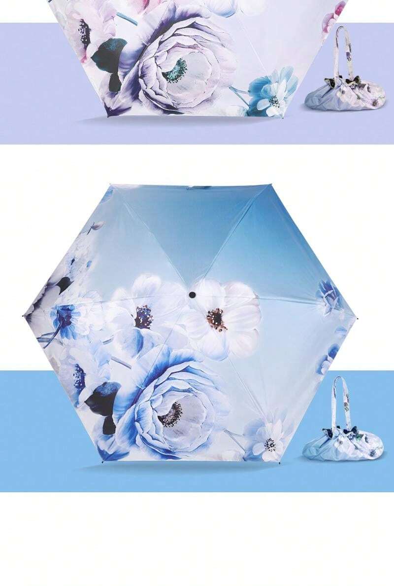 Ultra-Light 5-Fold Pocket Capsule Umbrella, Sunscreen UV Protection ...