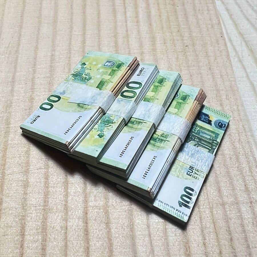 10PCS 147*82MM BANKNOTES, REALISTIC 100 EURO BANKNOTES REPLICA CURRENCY ...