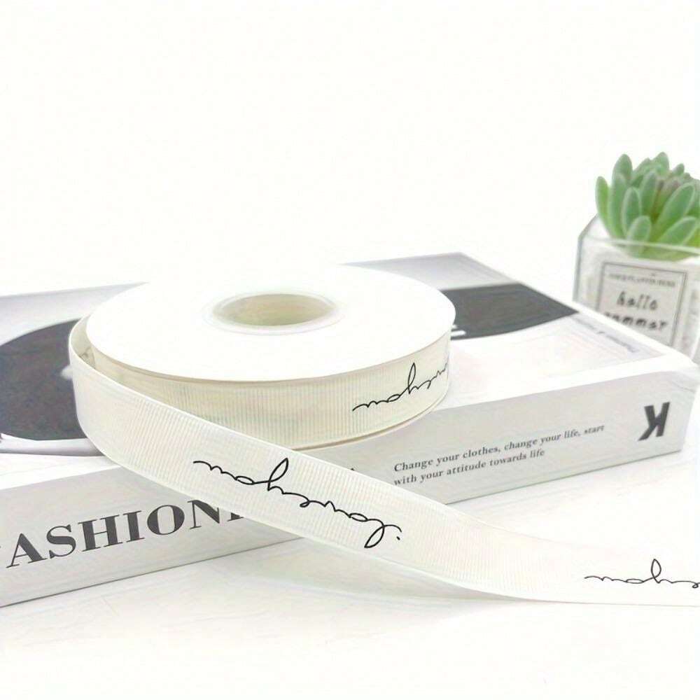 1 Roll Of 35m Fabric English Ribbon For Gift Packing, Cake Decorating ...