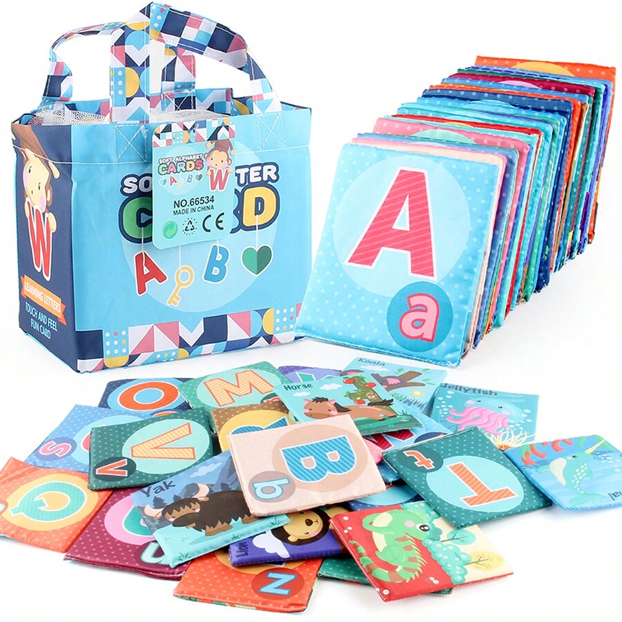 26pcs Soft Cloth Card Early Learning Books Set, Educational Cognitive ...