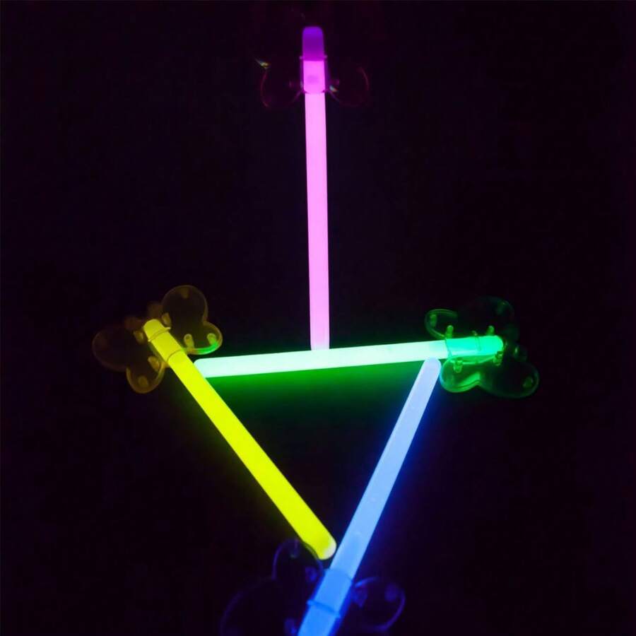 12pcs DIY Glowing Wand Creative Glow Sticks -3 Styles Combination Glow ...