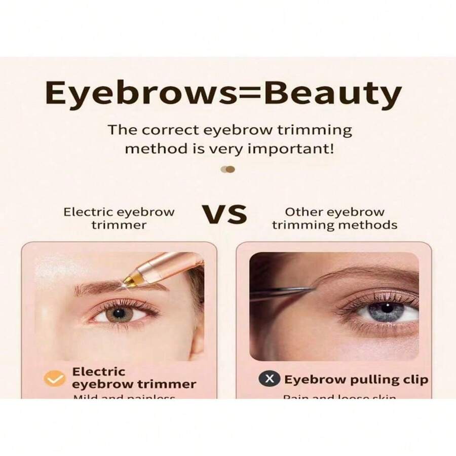 New Women's Electric Lipstick Shaver Hair Removal Device Eyebrow ...