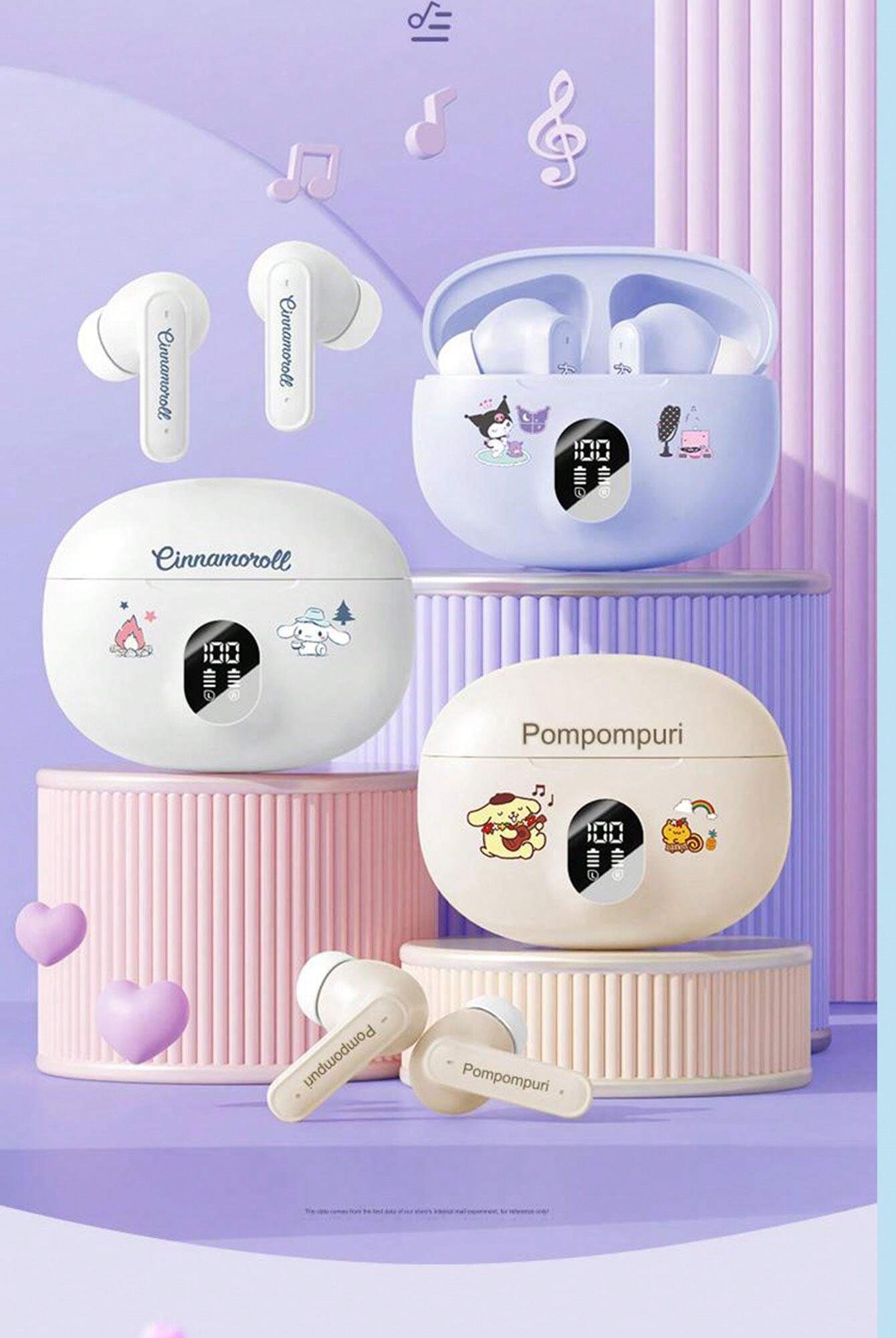 Sanrio Sanrio D56 TWS Earbuds Kuromi Bluetooth Earphones Cinnamoroll ...