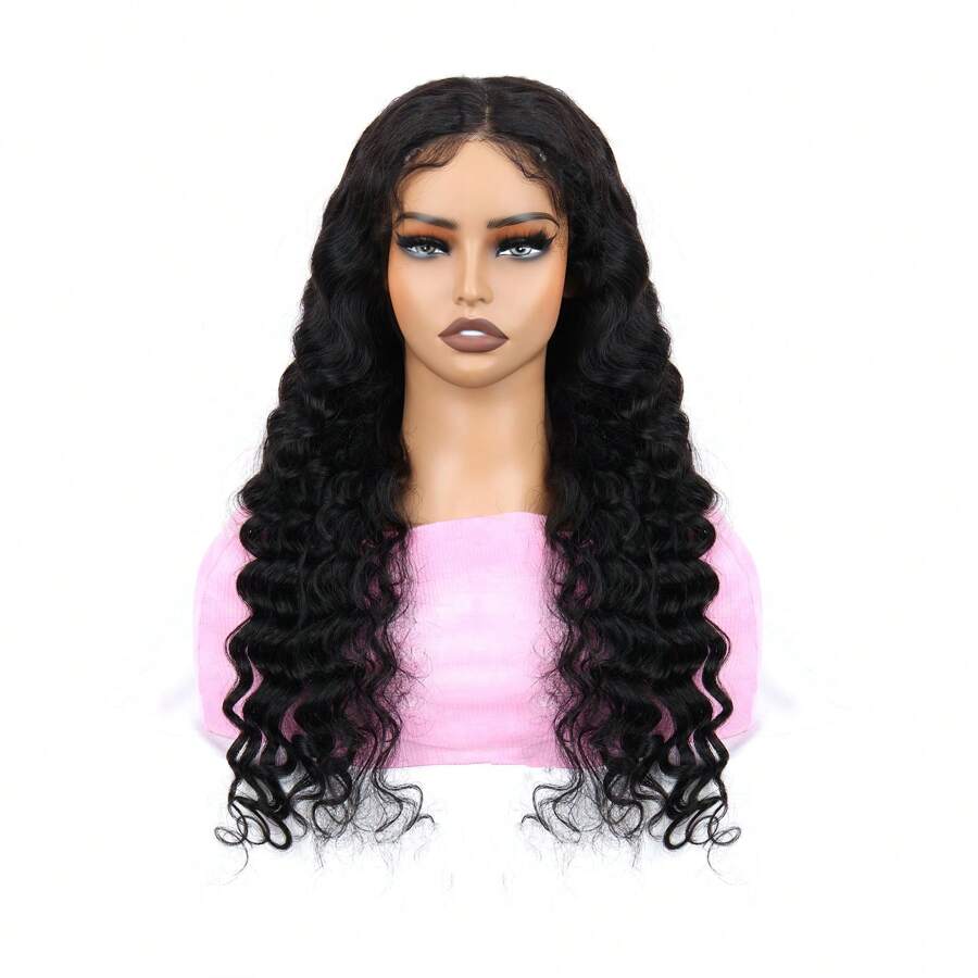 Peluca de cabello humano suelto y ondulado, sin pegamento, para ...