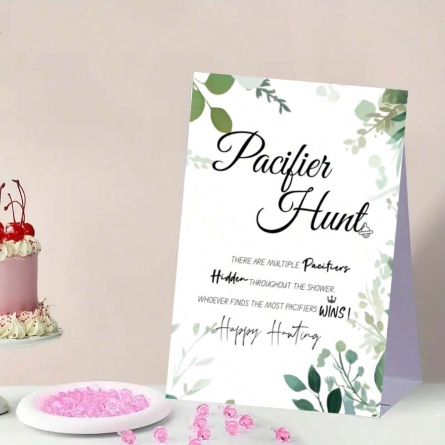 50-Count Mini Plastic Pacifiers + Rustic Gender Neutral Pacifier Hunt ...