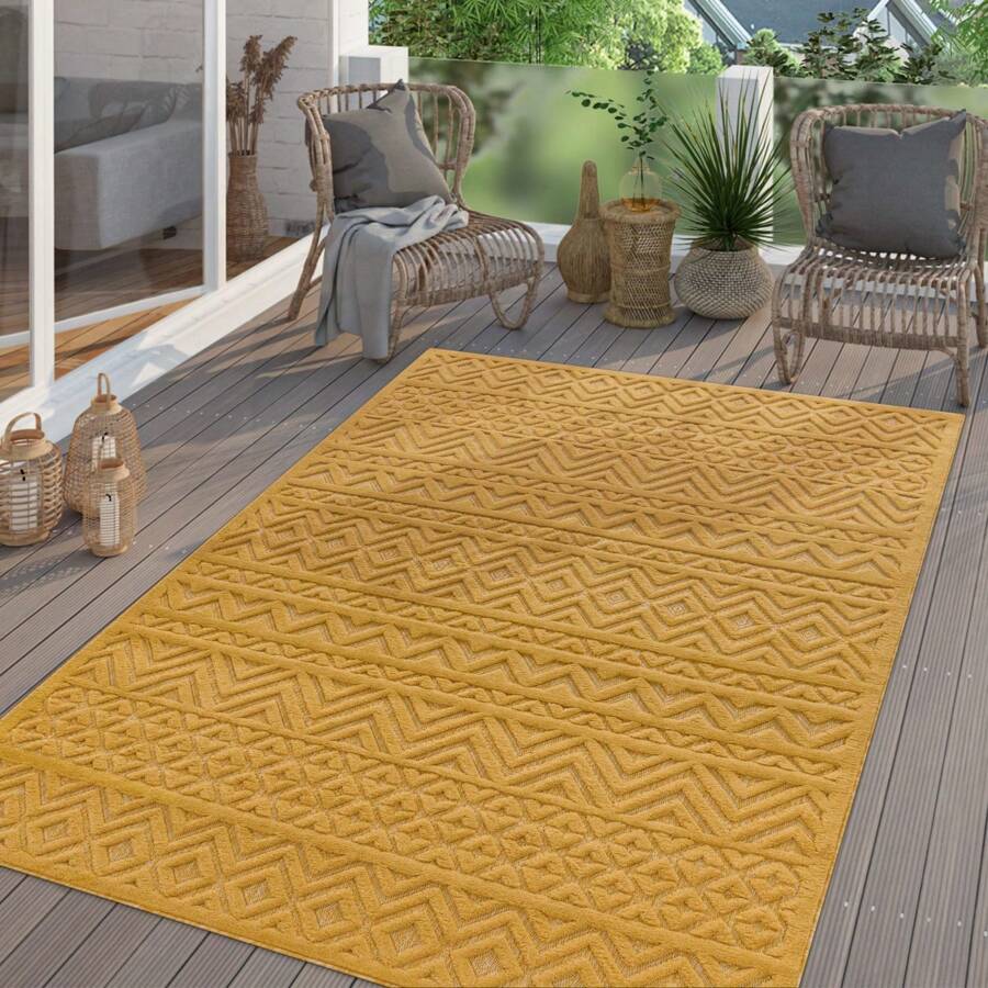 Carved Area Rug For Living Room Or Porch In Boho Design | SHEIN USA