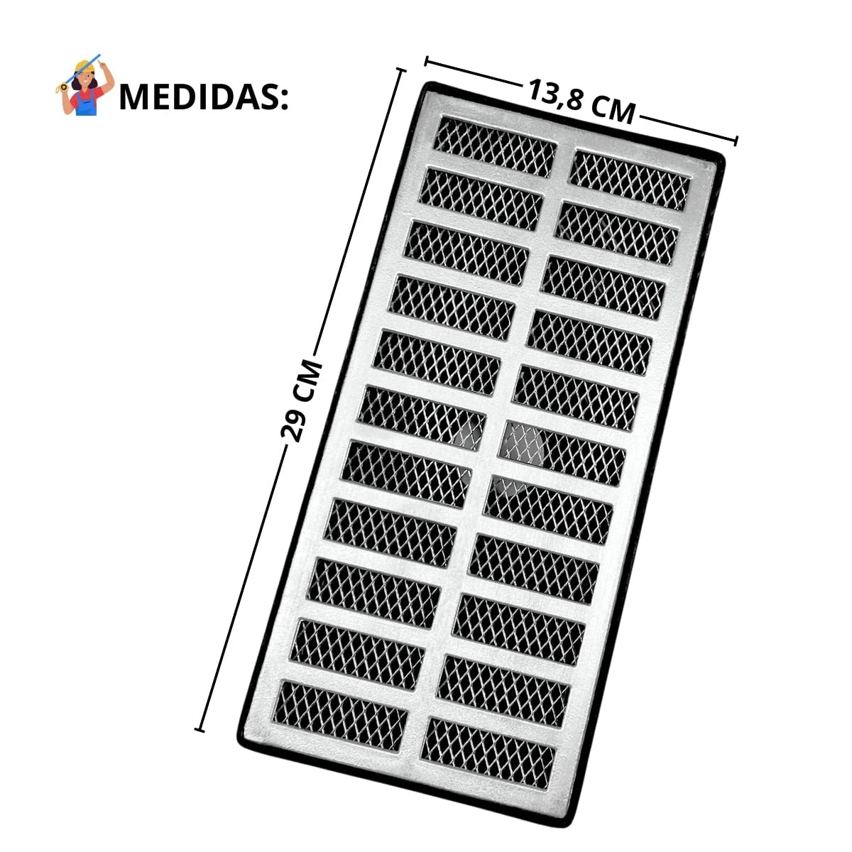 15x30 Aluminum Rain Drain With 2-Inch Outlet Screen | SHEIN USA