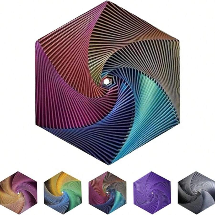 1Pc Fractal Fidget Hexagon-3D Printed Hexagon Fidget, Infinity Cube ...