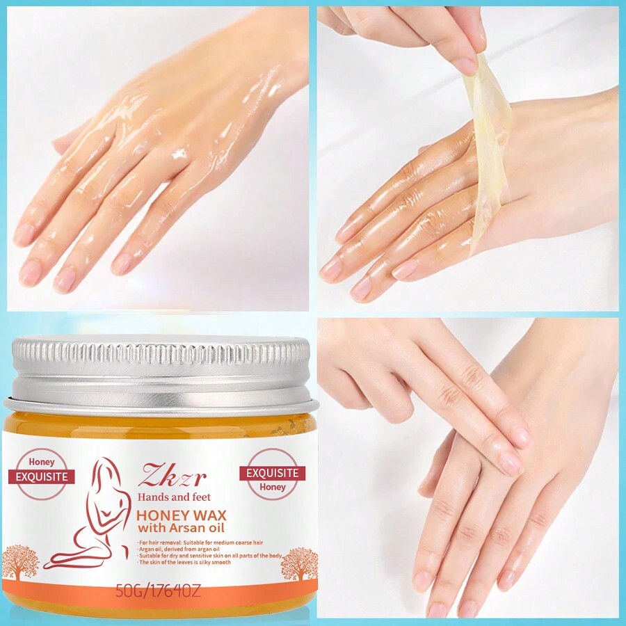 50g Honey - Women Hand Cream, Moisturizing, Softening, Cleansing Peel-Off Hand Mask, Exfoliating ...