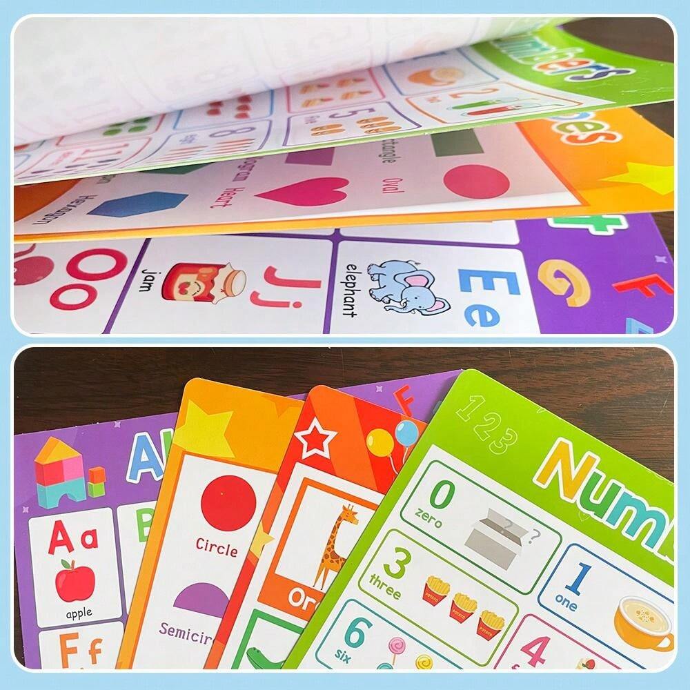 A4 Educational Posters ,Learning Chart Set For Kids And Toddlers ...