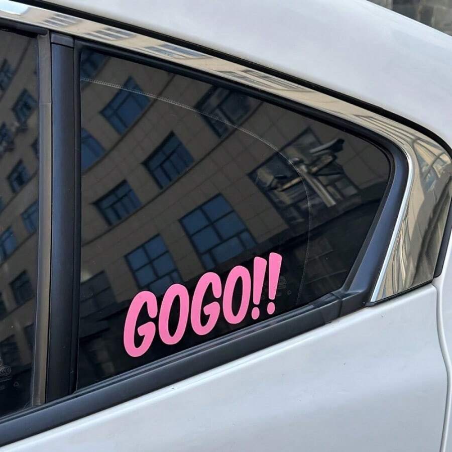 GOGO!! Adesivo de Carro Divertido e Excêntrico - Perfeito para Janela ...