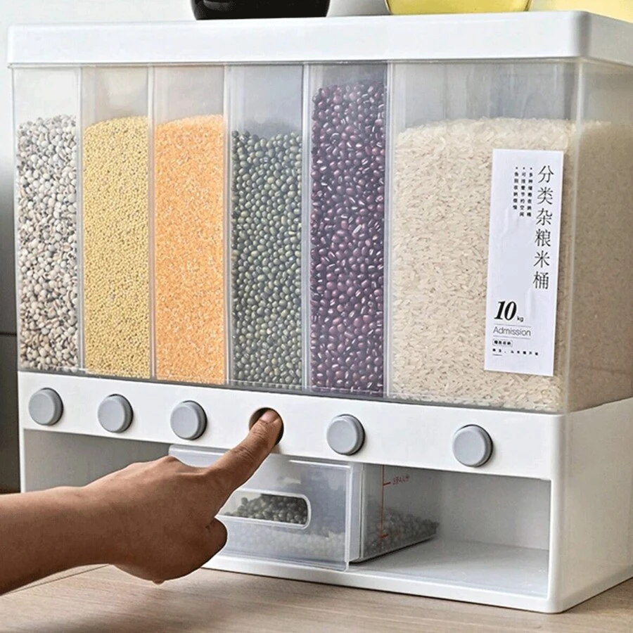 Wall-Mountable Multi-Compartment Food Storage Container - Moisture ...