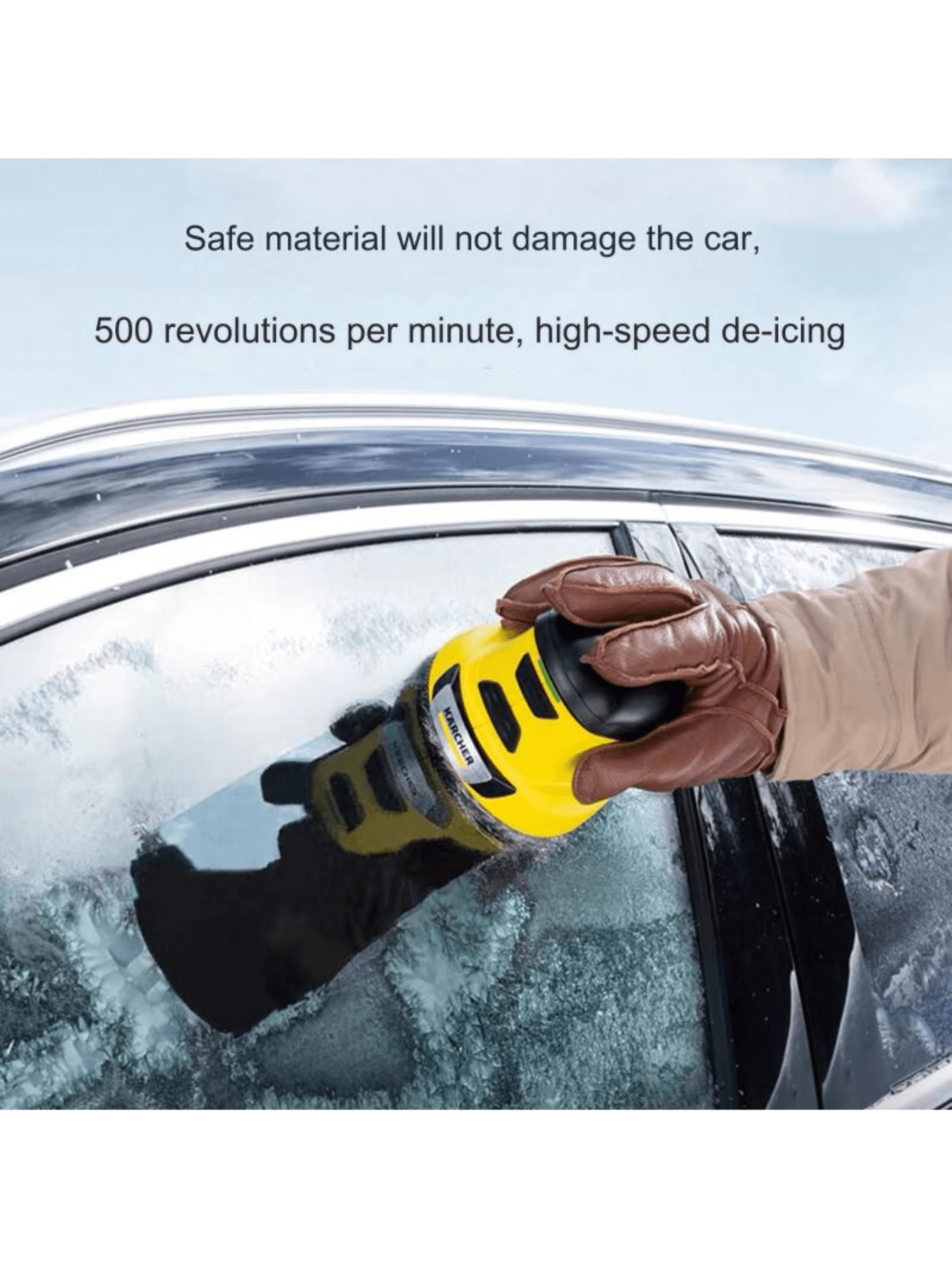 1pc, Electric Snow Scraper Car Glass Cleaner Snow Removal Ice Scraper ...
