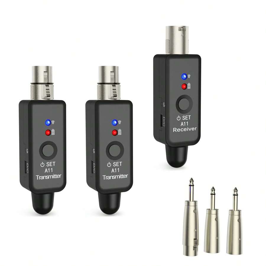 XLR Microphone 2.4GHz Wireless System Rechargeable Wireless Microphone ...