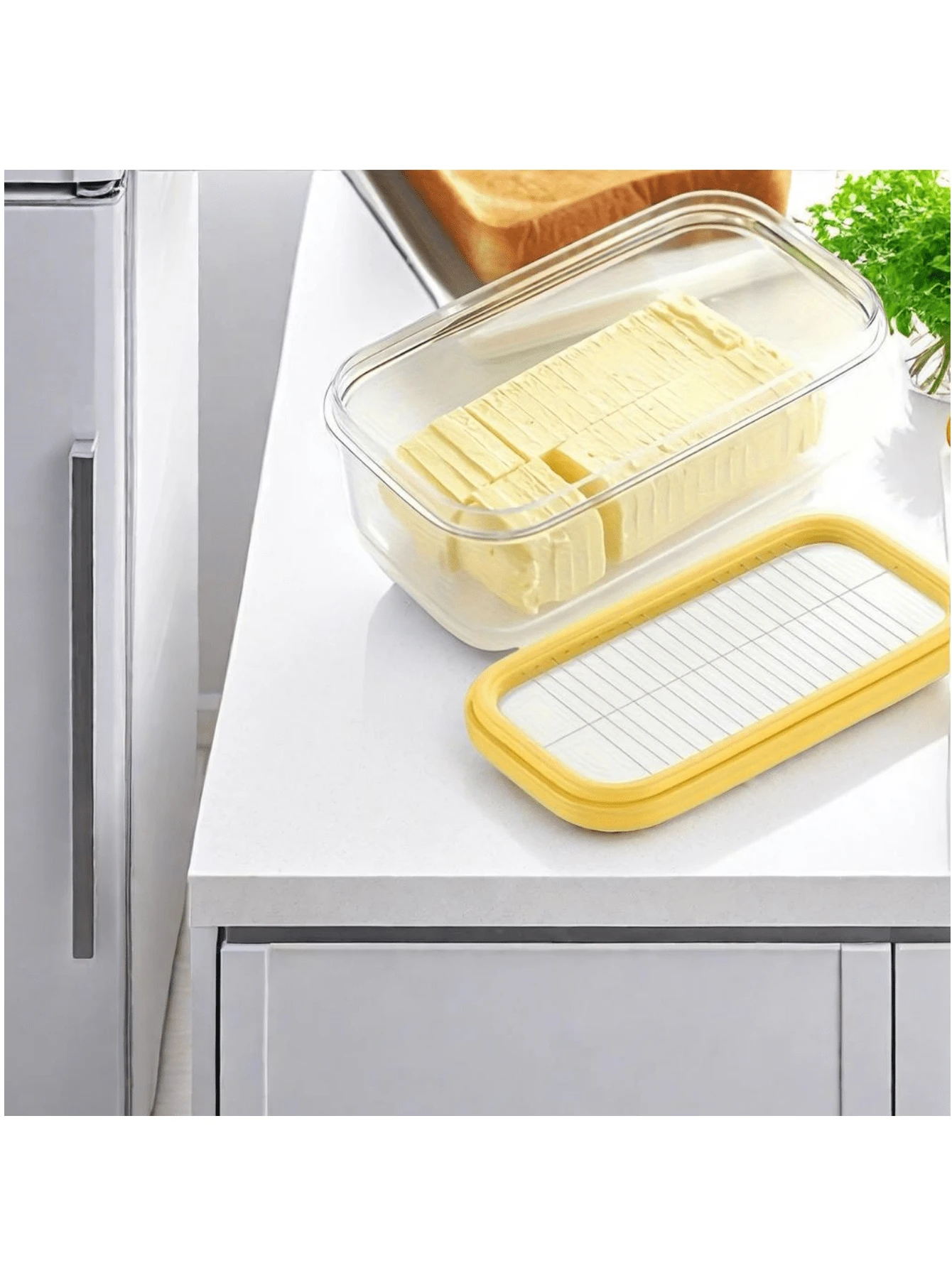 1 Pack Butter Slicer Storage Box, Butter Cutter, Cheese Storage ...