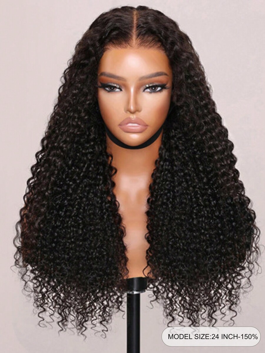 Unice Wig 5x5 HD Lace Wig 100% Human Hair Natural Jerry Curly Glueless ...