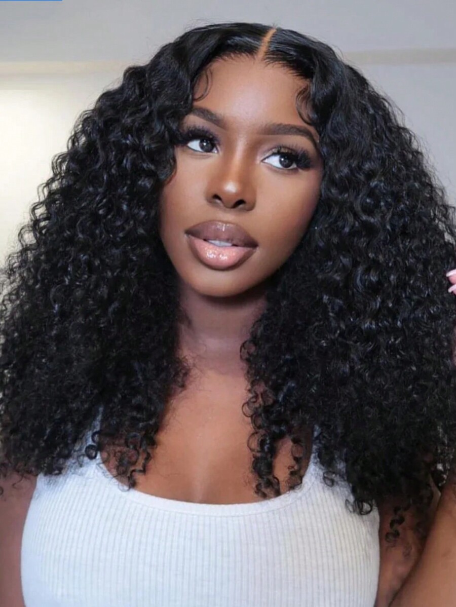 Unice Wig 5x5 HD Lace Wig 100% Human Hair Natural Jerry Curly Glueless ...