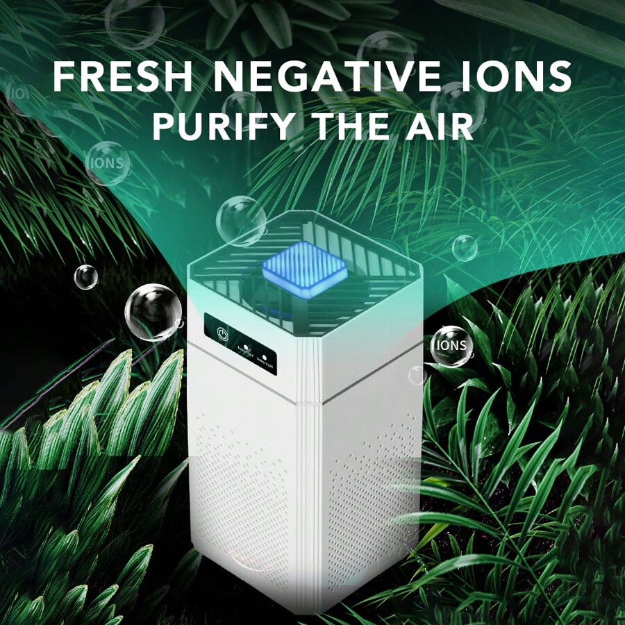 Household Desktop Air Purifier, Portable Office Small Negative Ion Purification Machine Air ...